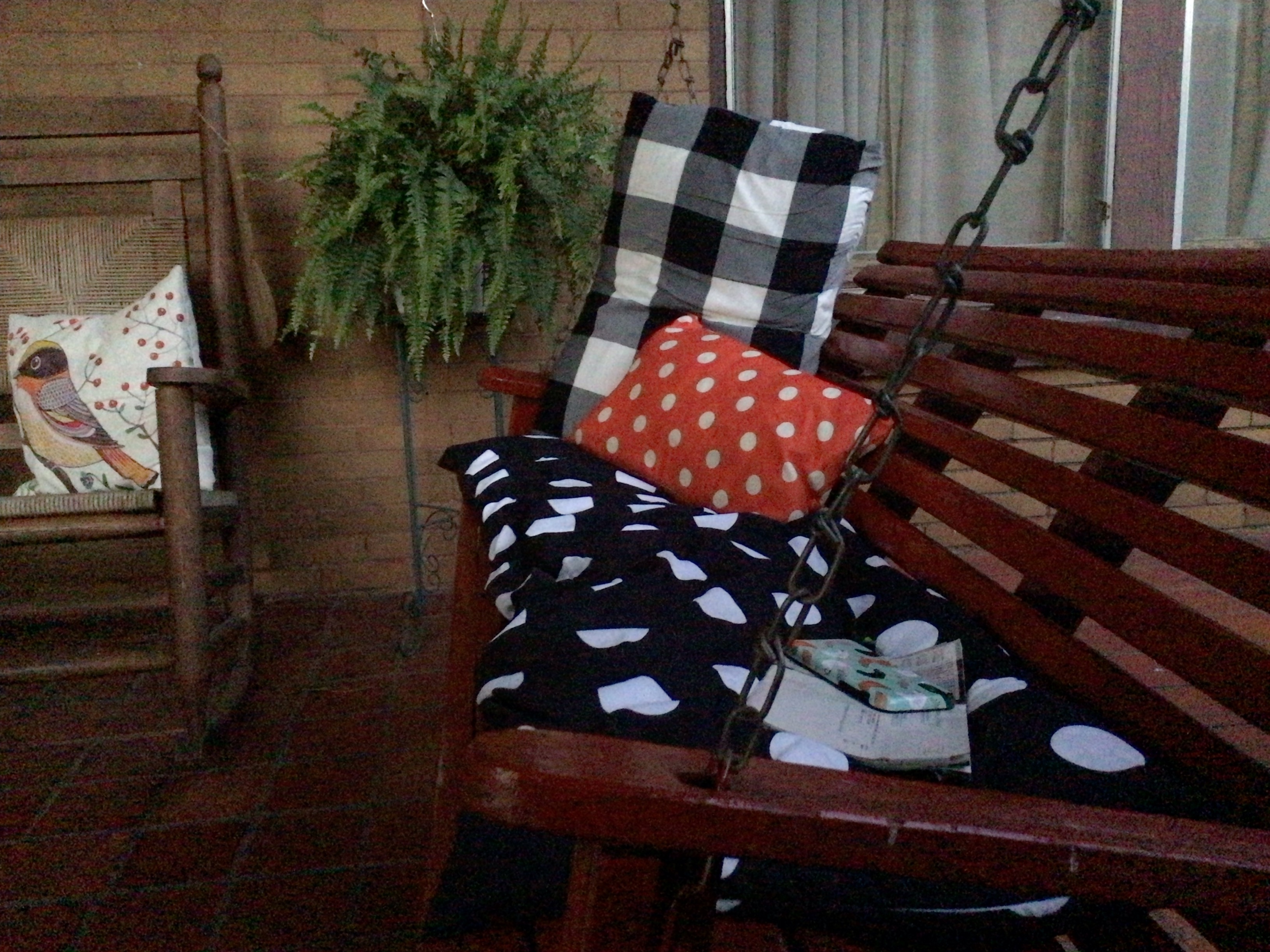 The beauty of a porch swing… – Ponderings from the Porch Swing
